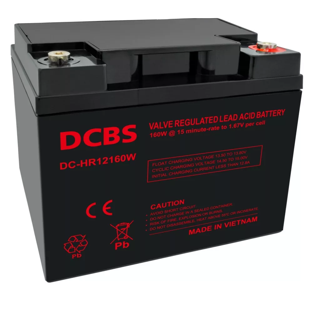 DCBS 12V 45Ah DC HR12160W Highrate / Longlife zárt ólomsavas zselés ...