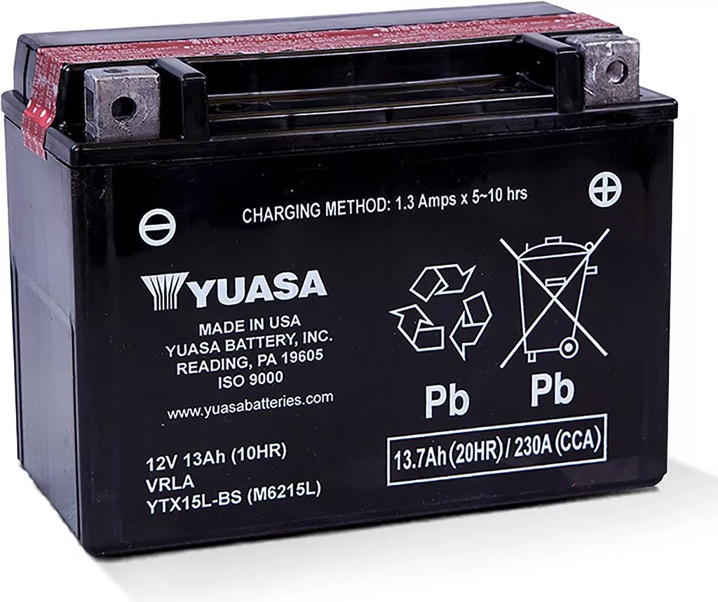 Yuasa YTX15L-BS 12V 13Ah 230A motor akkumulátor - AKKUFORRAS.hu